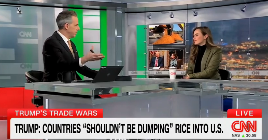 Kennedy Rice Mill CEO Shares U.S. Rice Industry Concerns on CNN | USA ...